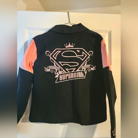 DC Comics | Jackets & Coats | Dc Comics Supergirl Jacket | Poshmark